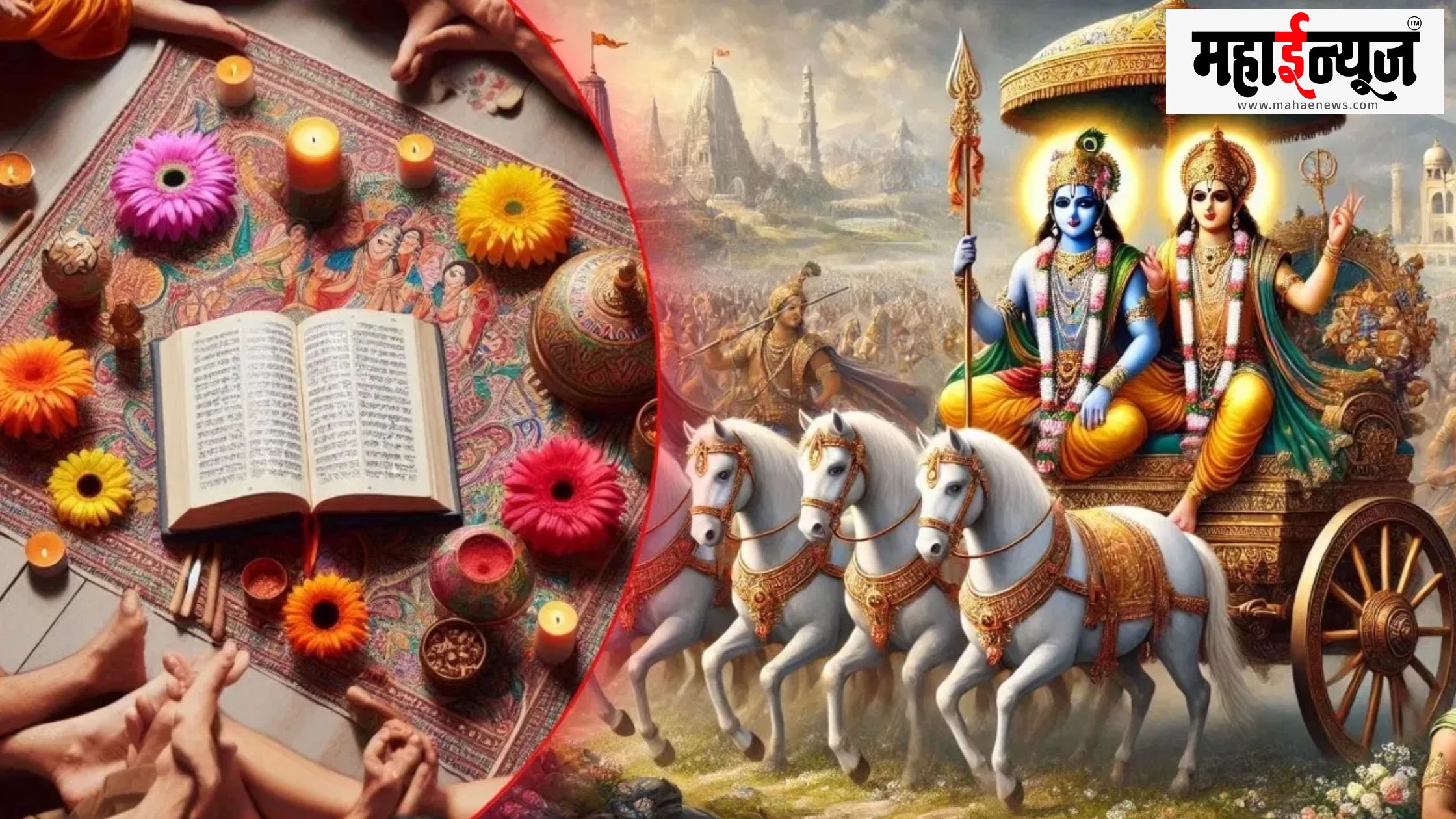 गीता जयंती सण हिंदू धर्मातील एक महत्त्वाचा सण | Mahaenews