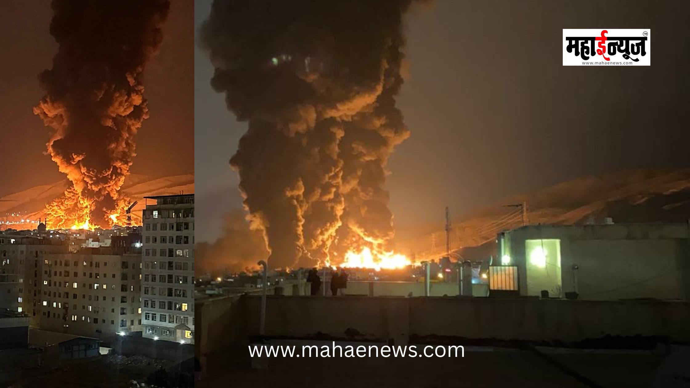 Israel’s massive bomb attack on Iran’s oil reserves; Tehran-Karaj ...